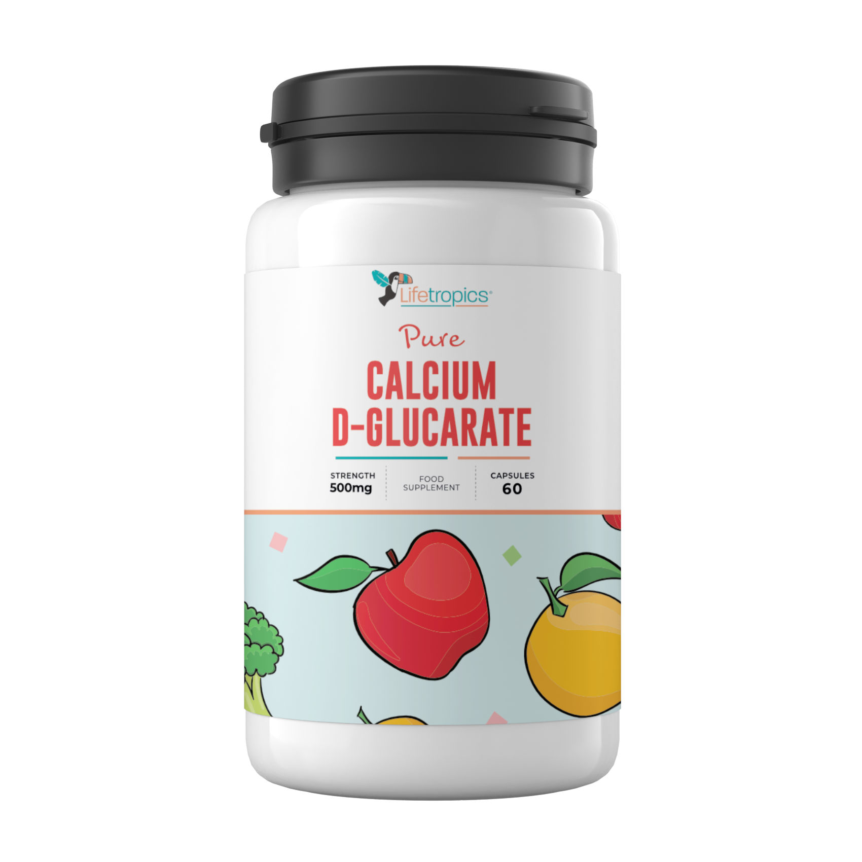 Lifetropics Calcium D-Glucarate - 500mg Calcium D-Glucarate - Liver ...