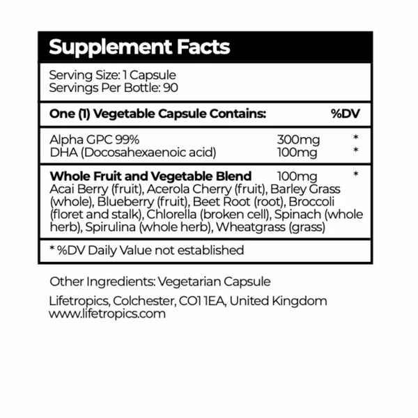 Choline Brain Food - Lifetropics