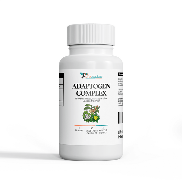 Lifetropics Adaptogen Complex - 600mg Ashwagandha, Rhodiola Rosea ...