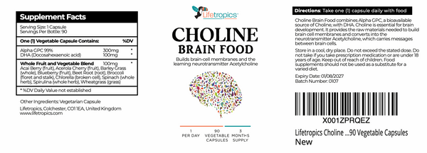 Choline Brain Food - Lifetropics