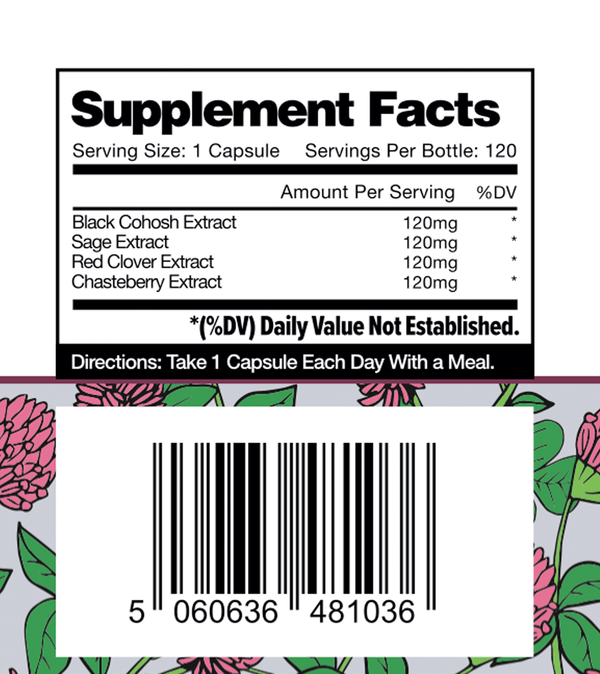 Lifetropics Meno Complex - Black Cohosh, Red Clover, Chasteberry, Sage ...