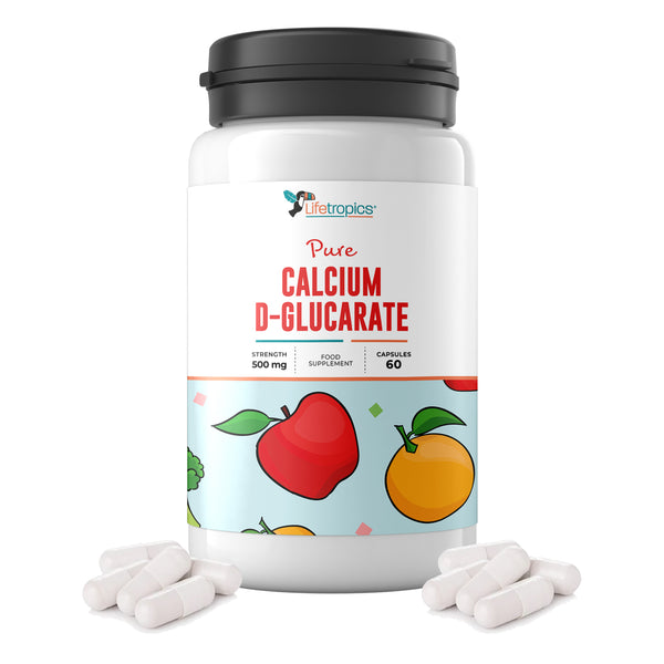 Lifetropics Calcium D-Glucarate | Natural Food Supplement | 500mg